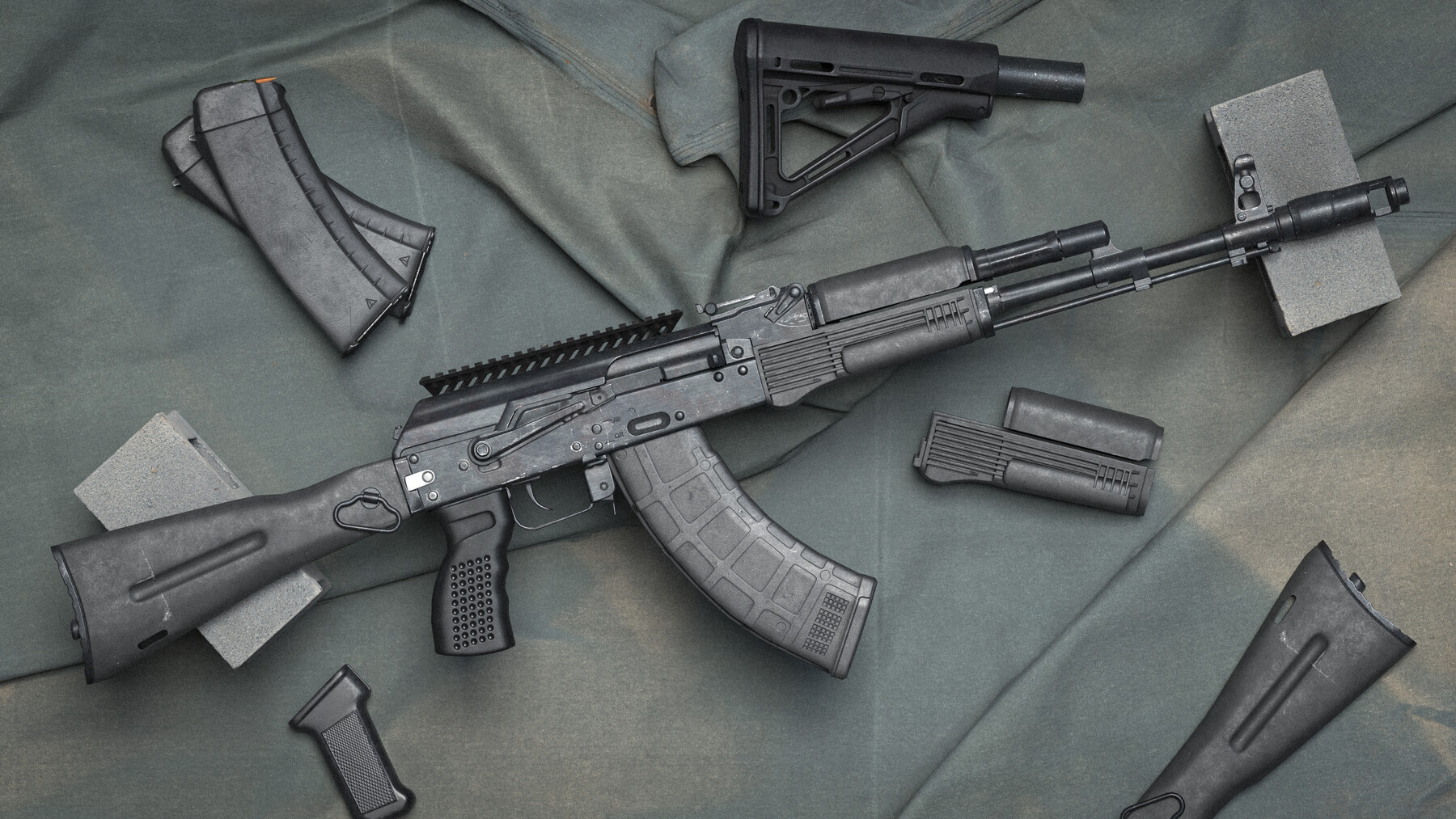 ArtStation - MILITARY Game Ready AK74M and AK103 Low-poly 3D model | Game Assets