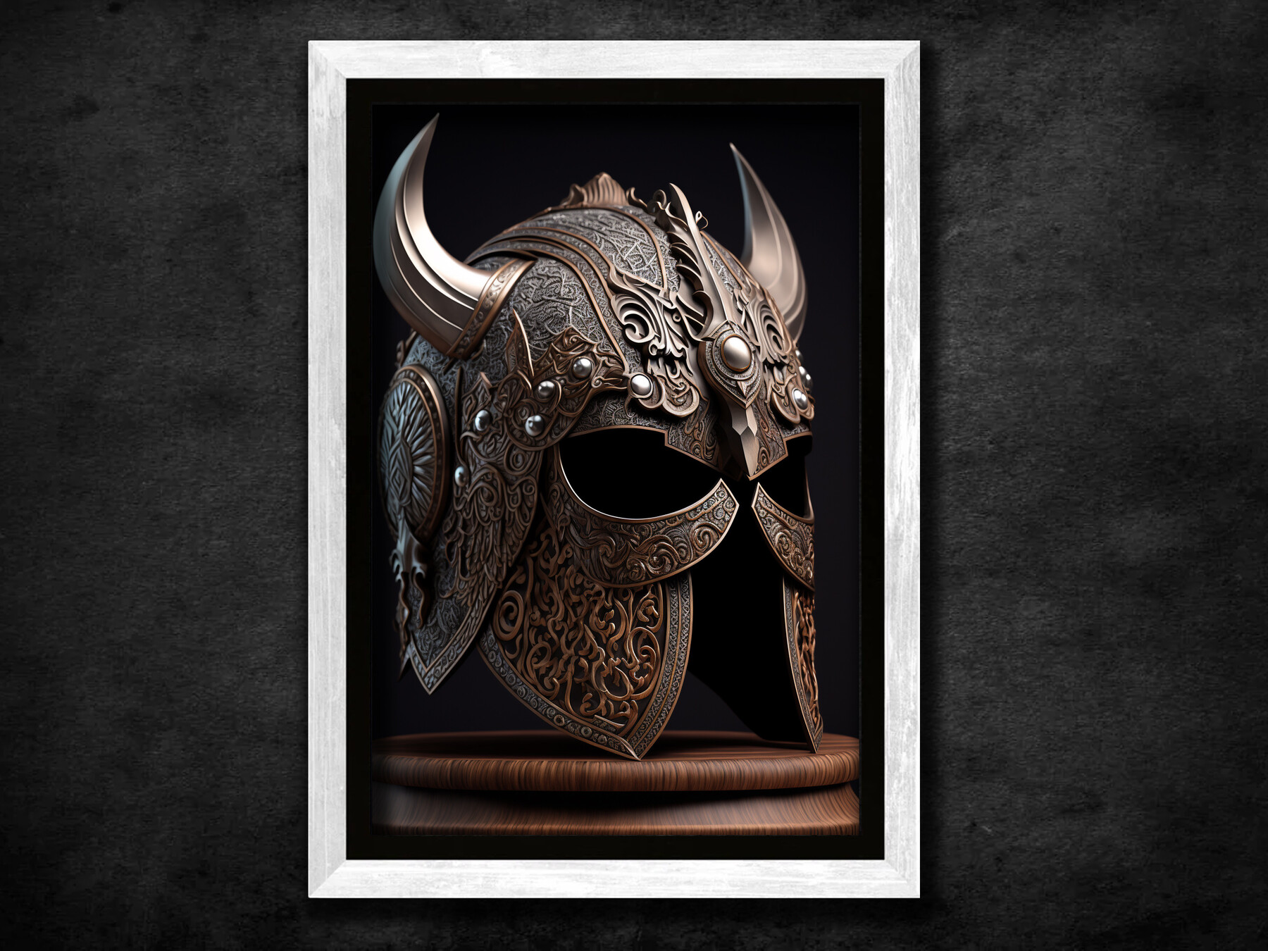 ArtStation - Realistic medieval Viking helmet Celtic patterns and metal ...