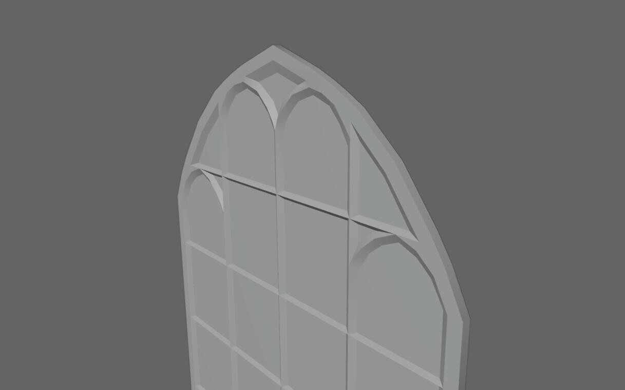 ArtStation - Stained Glass Window - Vitral Low-poly 3D model | Game Assets