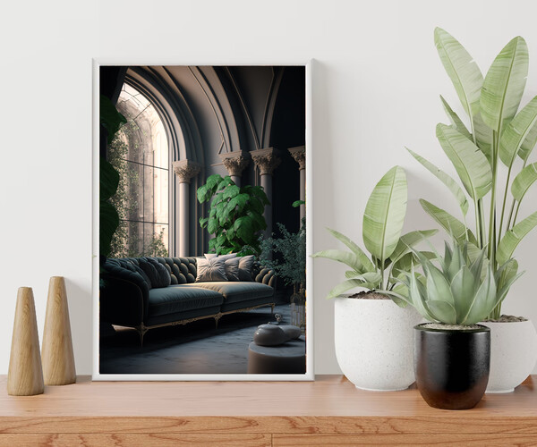 ArtStation - Baroque interiour design | Architecture living room with ...