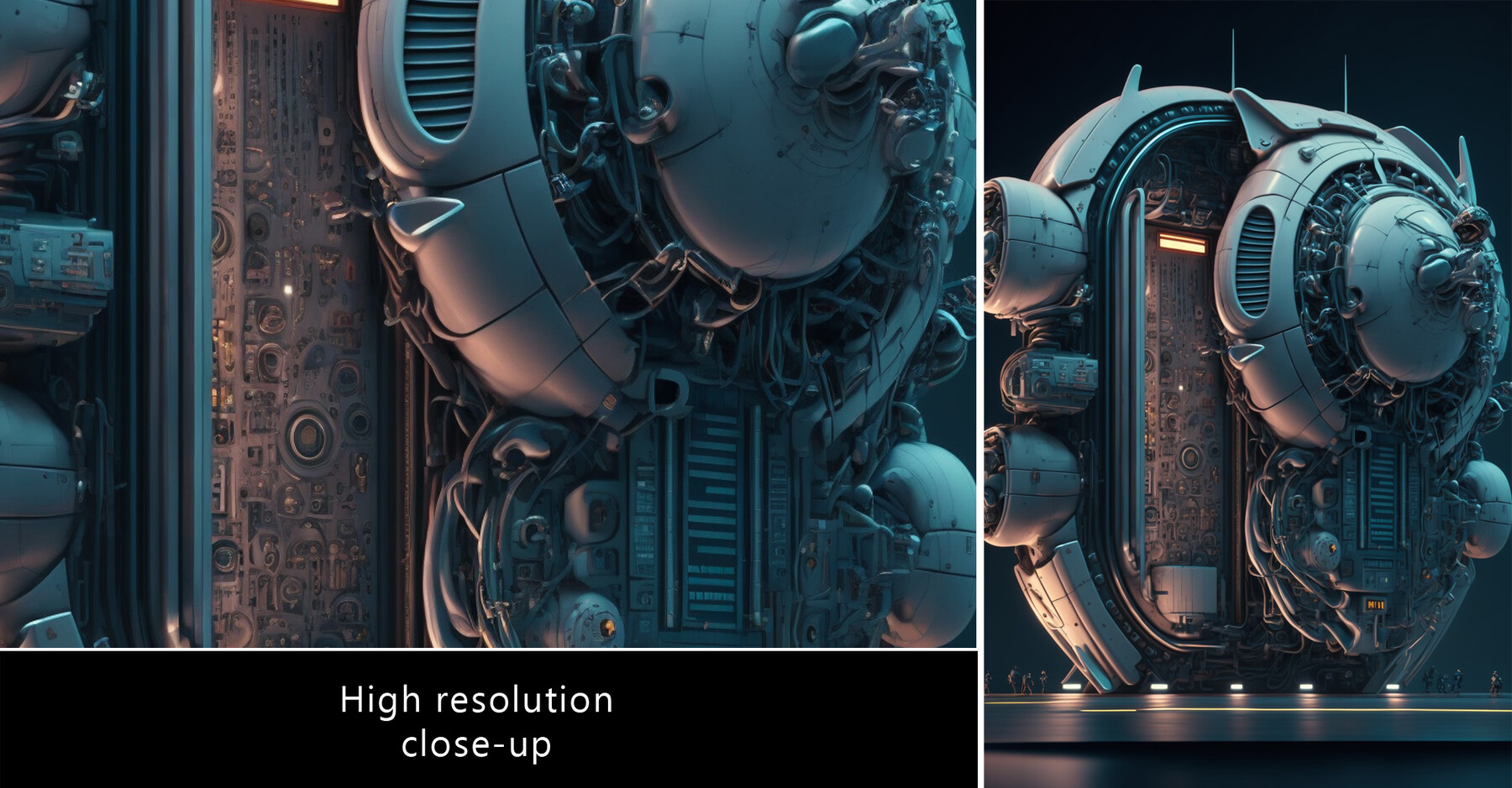 ArtStation - Massive futuristic scifi machine 3d render | Digital Art ...