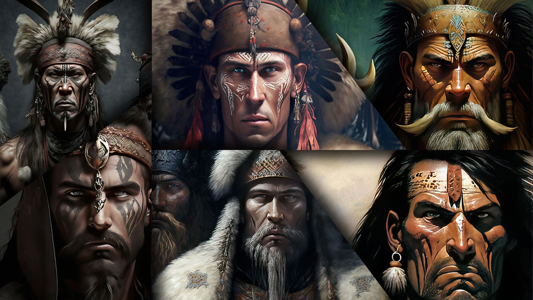 ArtStation - 102 Tribal warriors (More Than 8K Resolution) | Artworks
