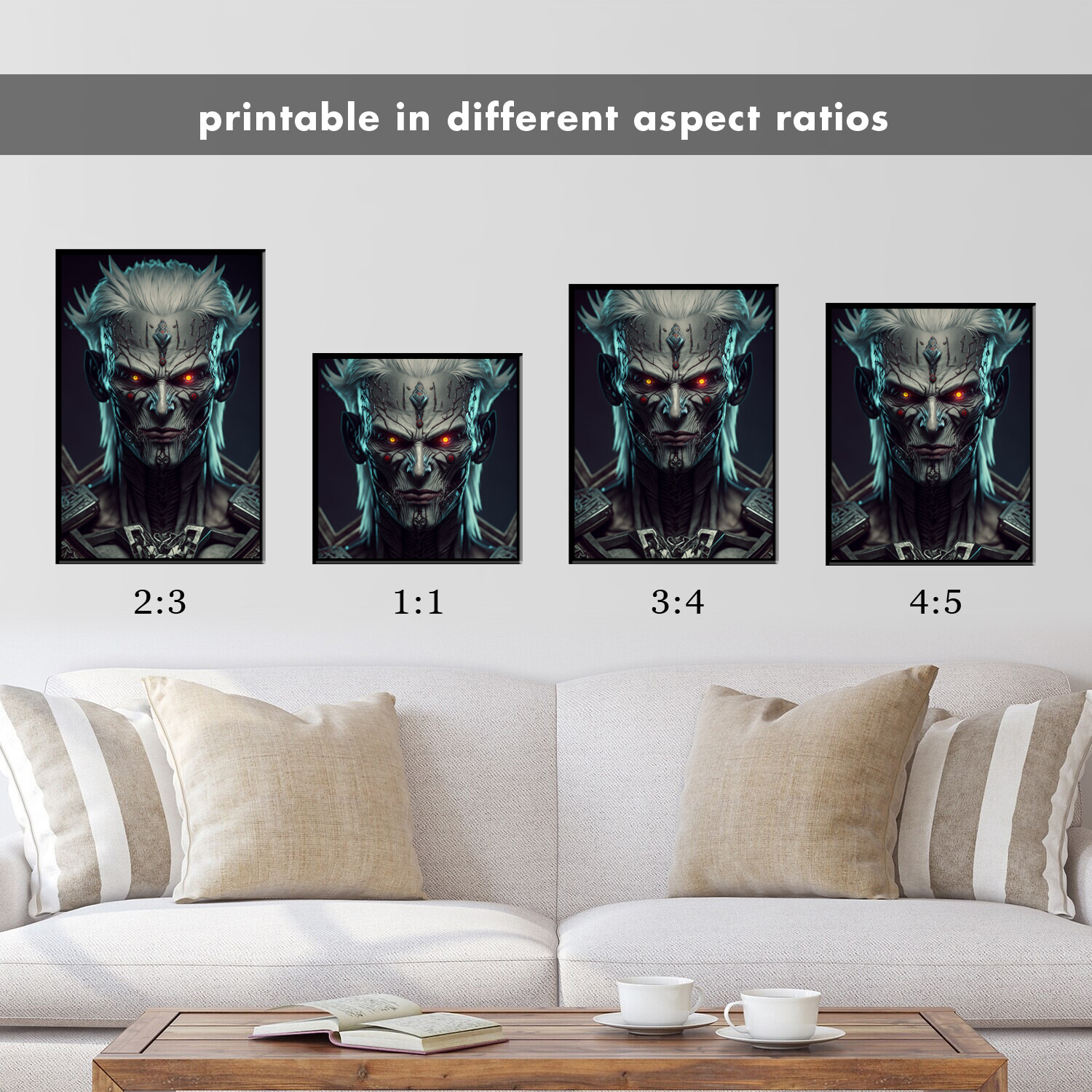 ArtStation - The Witcher zombie cyborg with grey hair & orange eyes ...