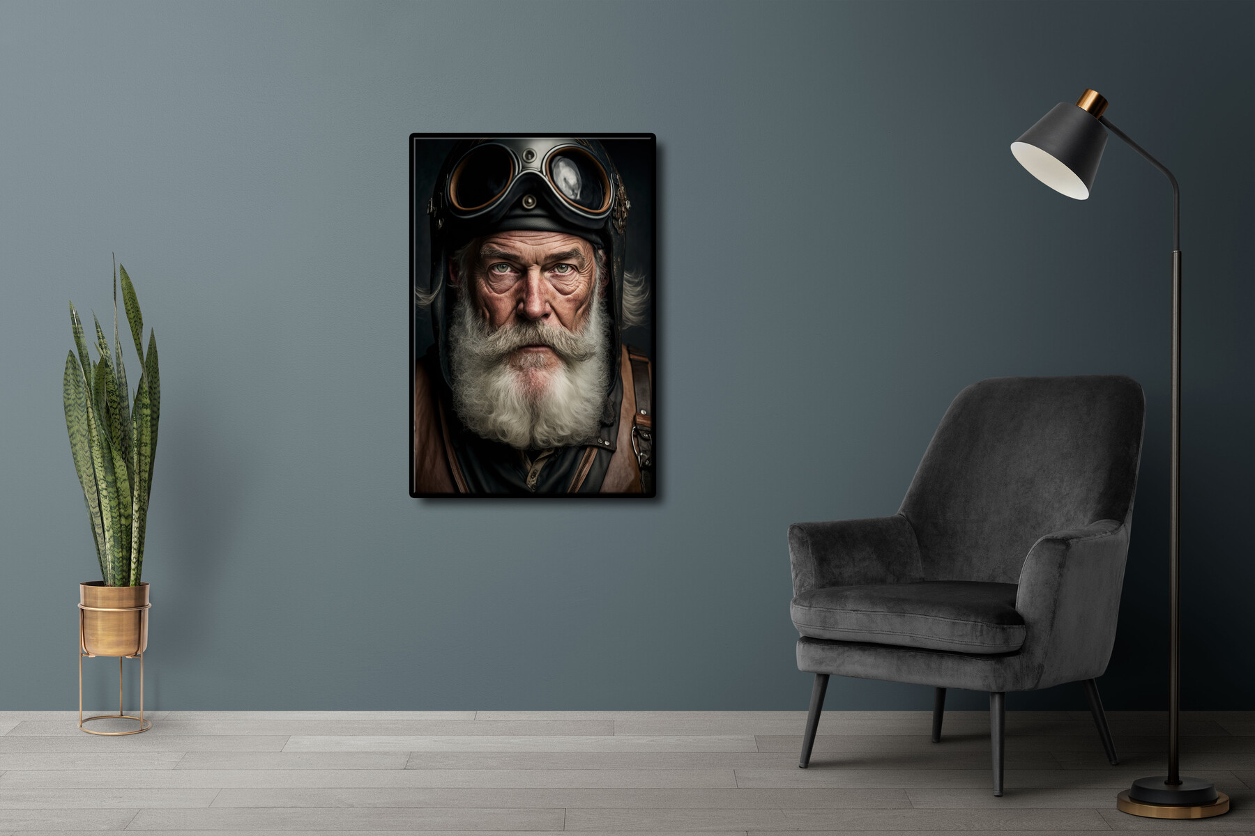 ArtStation - Close up of an old biker with goggles in hyper realistic ...