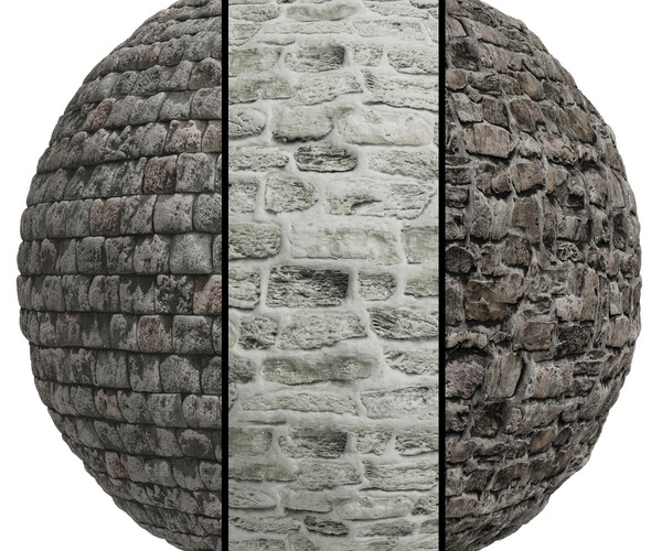 ArtStation - FB566 Field Stone Covering, Natural stone pattern | 3 mat ...