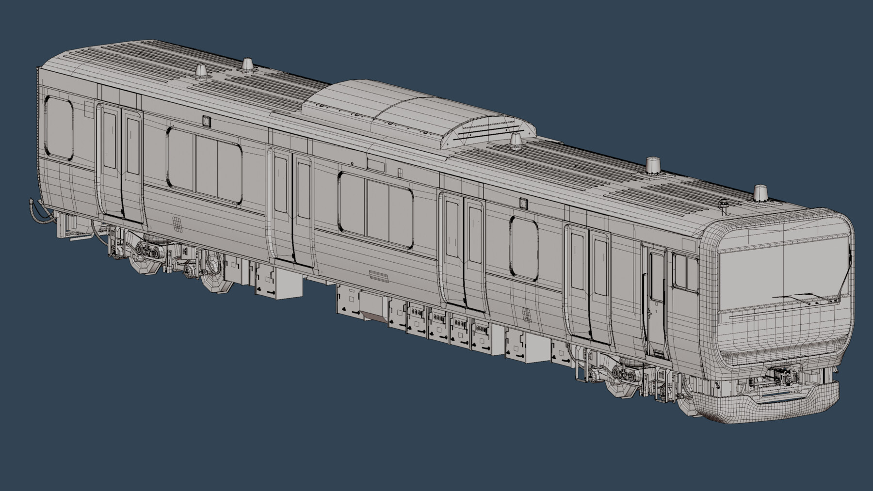 ArtStation - Yamanote Line E235 Series Locomotive - Japanese Train 3D CAD Model | Detailed ...