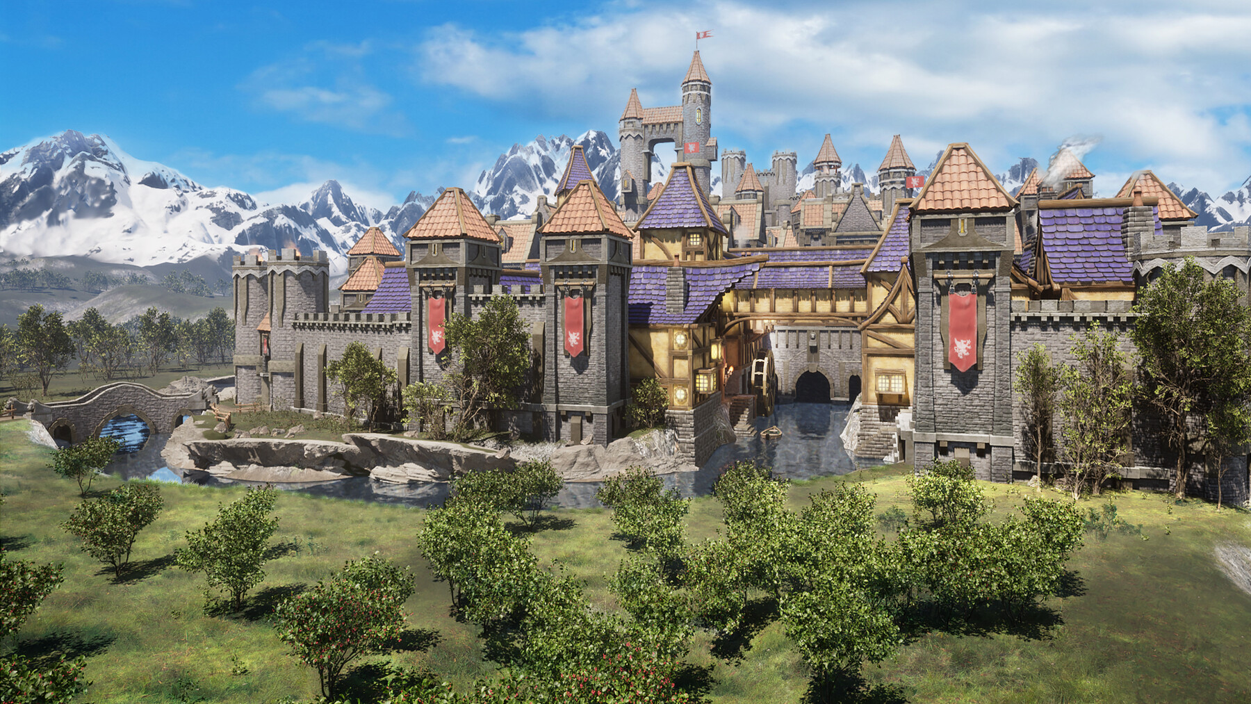 ArtStation - Blender Massive 250-Piece Modular Kitbash Castles and Towns | Resources