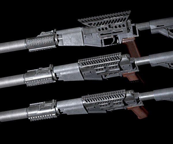 ArtStation - MILITARY Zenitco B-13 Scope Mount Rail for AK ASVAL SVD ...