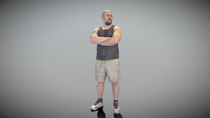 ArtStation - Strong man with crossed arms 389 | Game Assets