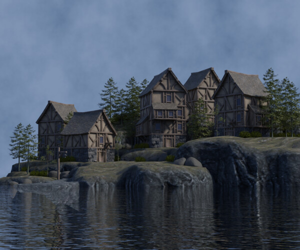 ArtStation - Stylized Medieval Village Modular Pack | Game Assets