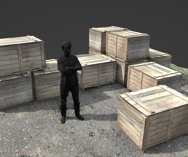 ArtStation - wooden box 2 | Game Assets