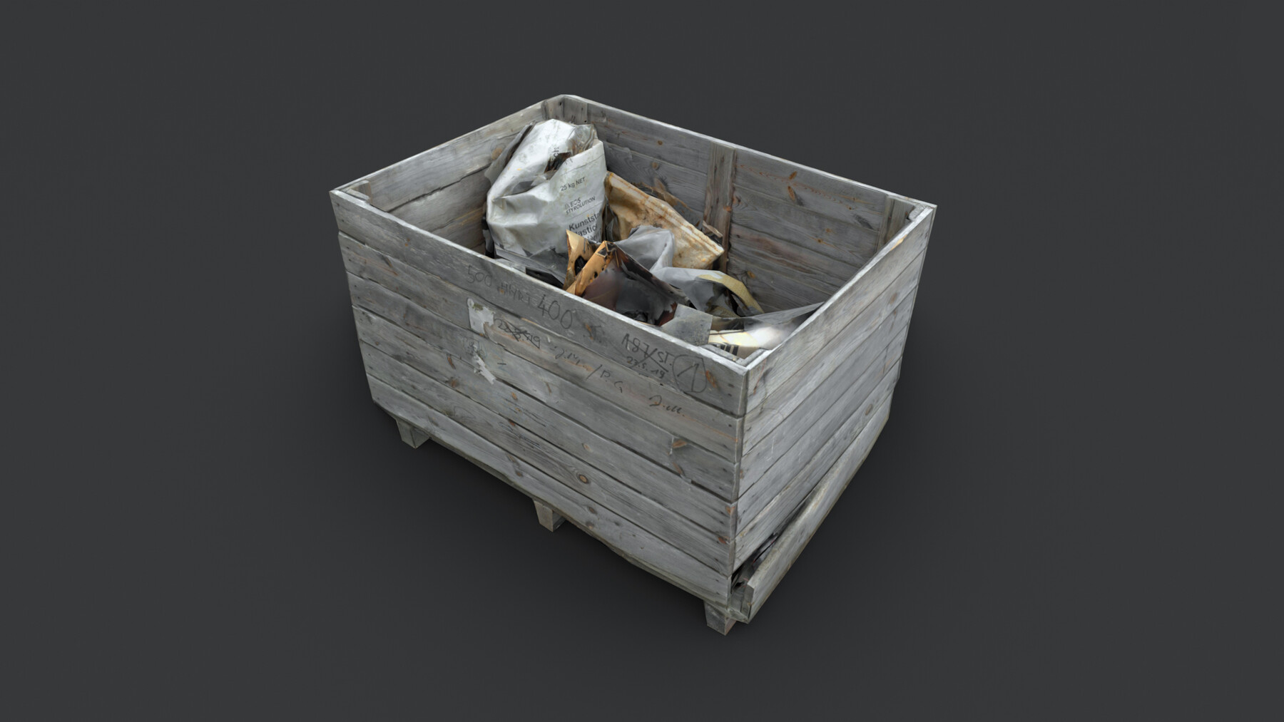 ArtStation - wooden box 3 | Game Assets