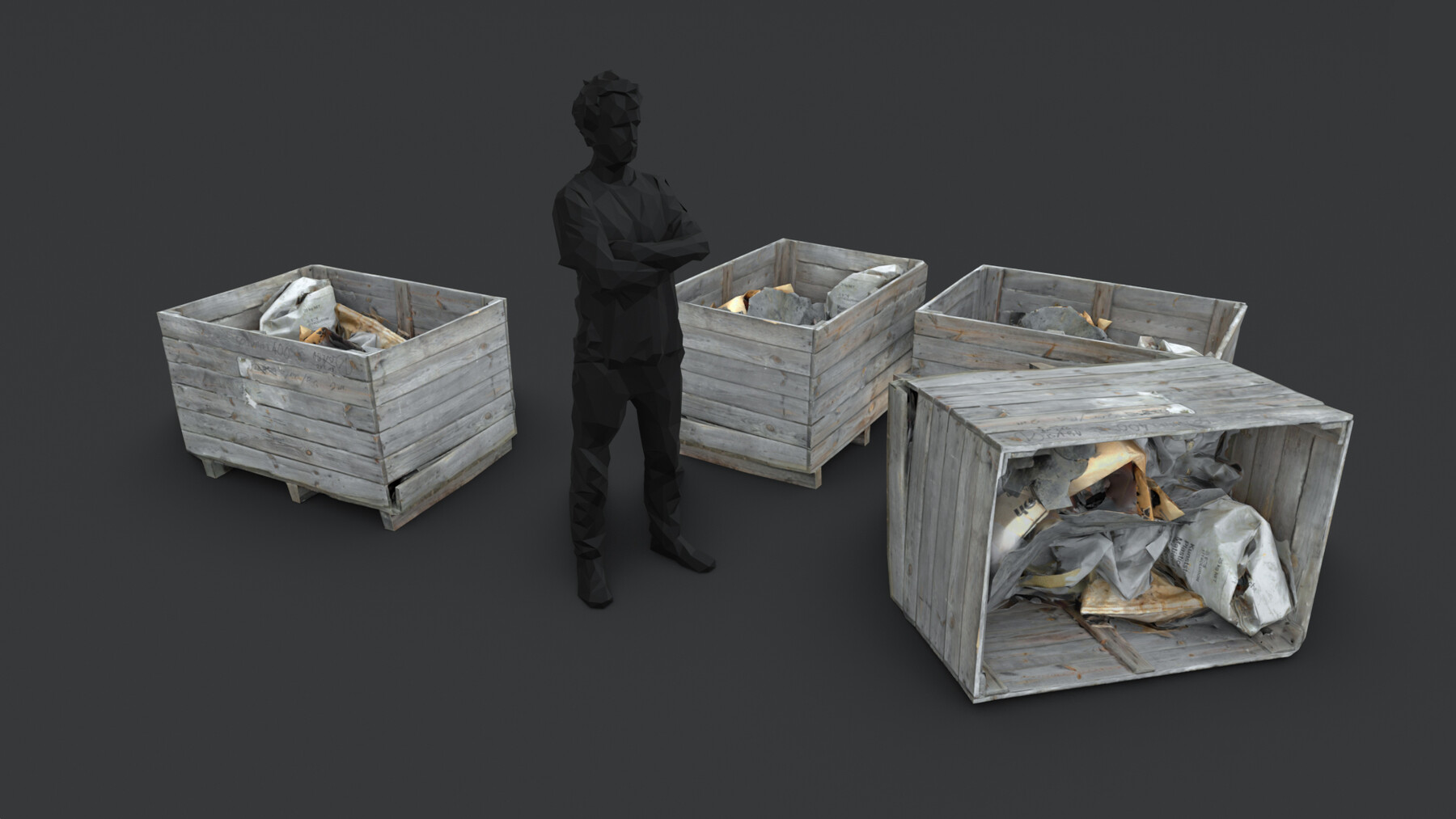 ArtStation - wooden box 3 | Game Assets