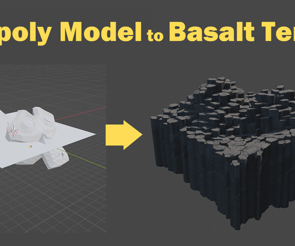 ArtStation - Procedural Basalt Terrain for Blender | Resources