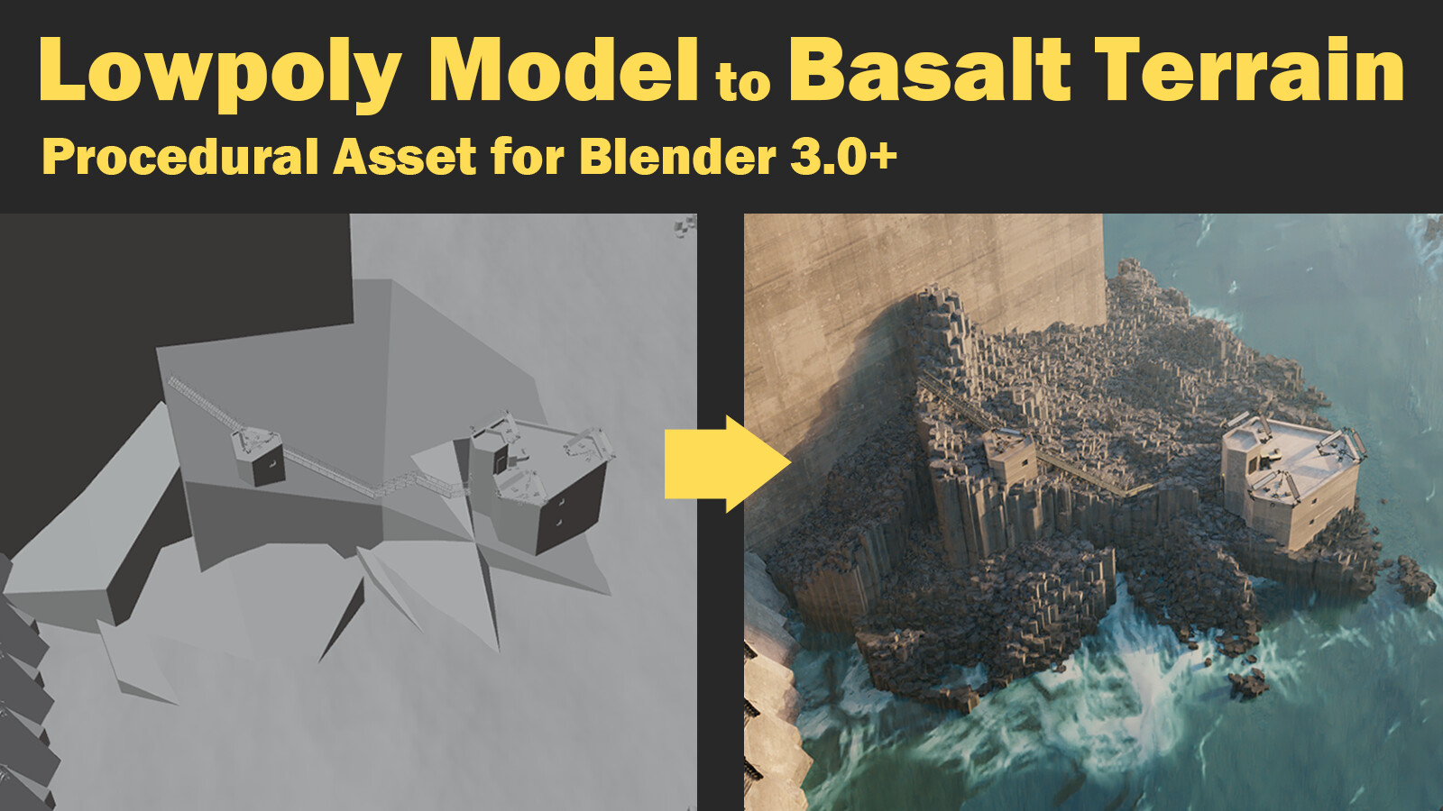 ArtStation - Procedural Basalt Terrain for Blender | Resources