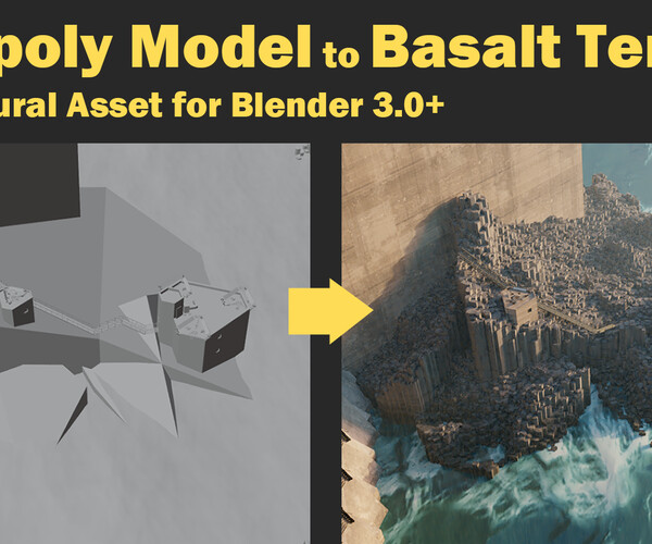 ArtStation - Procedural Basalt Terrain for Blender | Resources