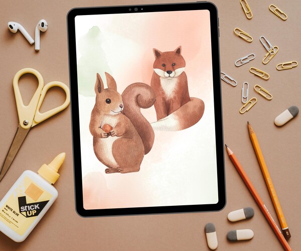 ArtStation - Cute Tablet Wallpaper, Tablet Wallpapers, iPad Lockscreen ...