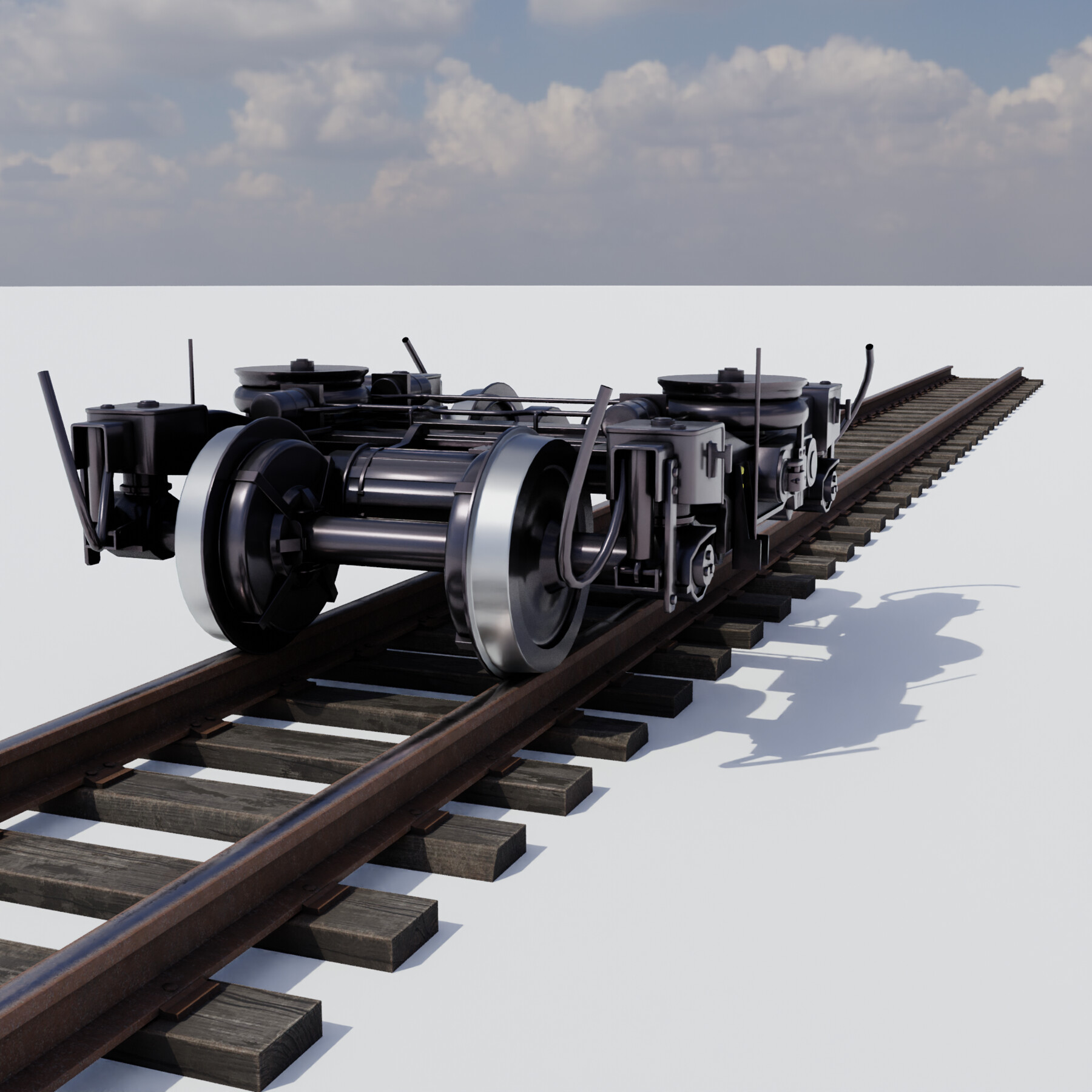 ArtStation - Game-Ready Train Bogey 3D Model | Game Assets