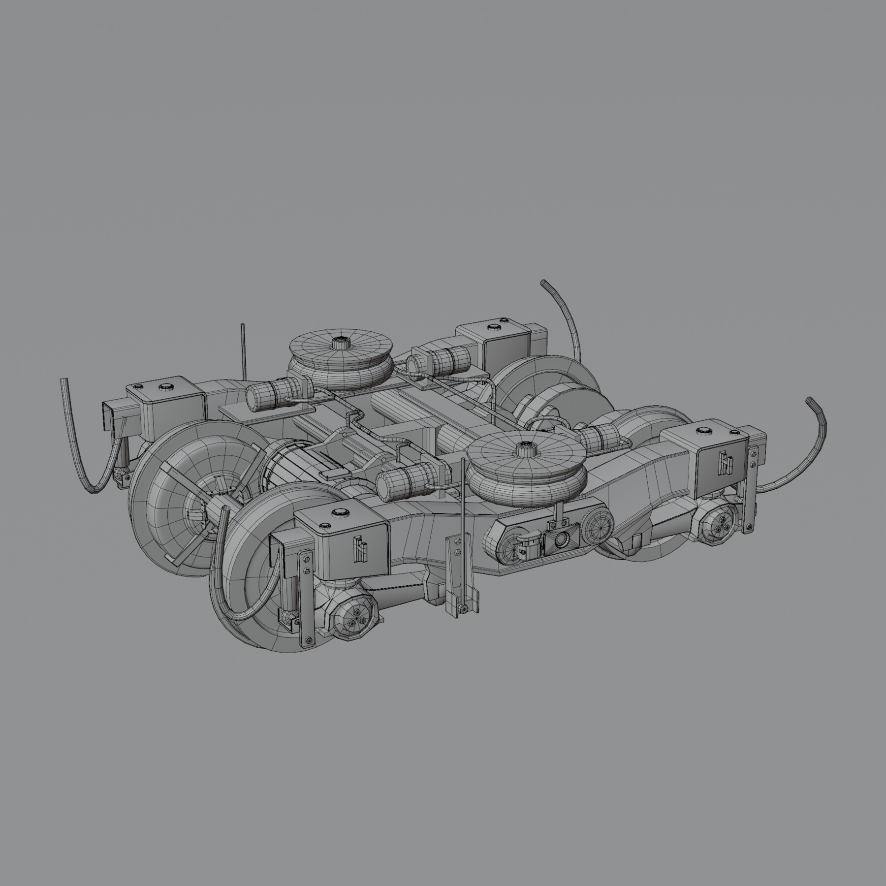 ArtStation - Game-Ready Train Bogey 3D Model | Game Assets