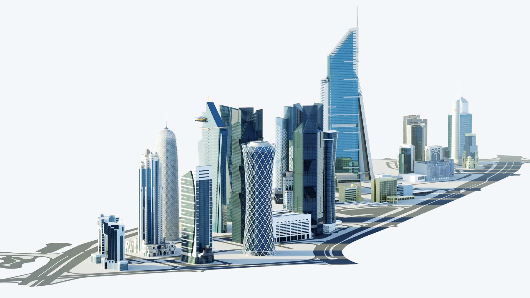 ArtStation - Doha - west bay towers | Resources