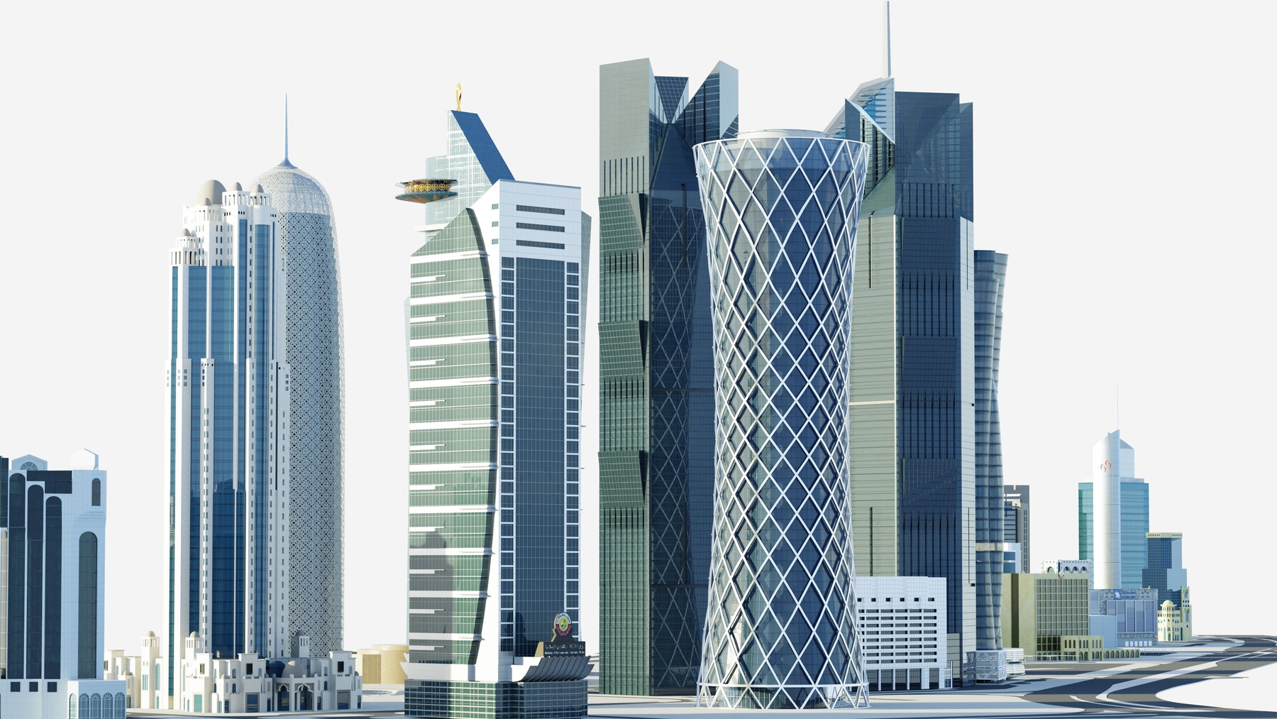 ArtStation - Doha - west bay towers | Resources