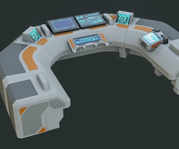 ArtStation - Sci-Fi Control Panel - Low poly - PBR - Game ready | Game ...