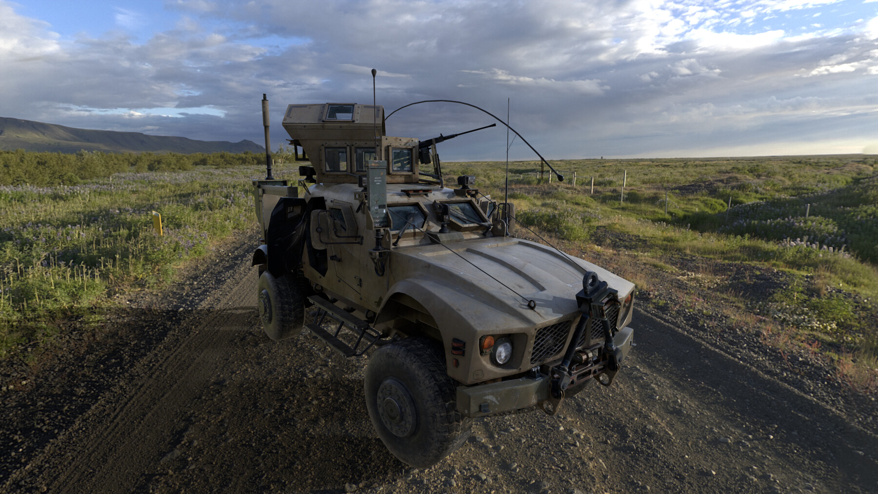 ArtStation - Military Car Ultra Low Poly | Game Assets