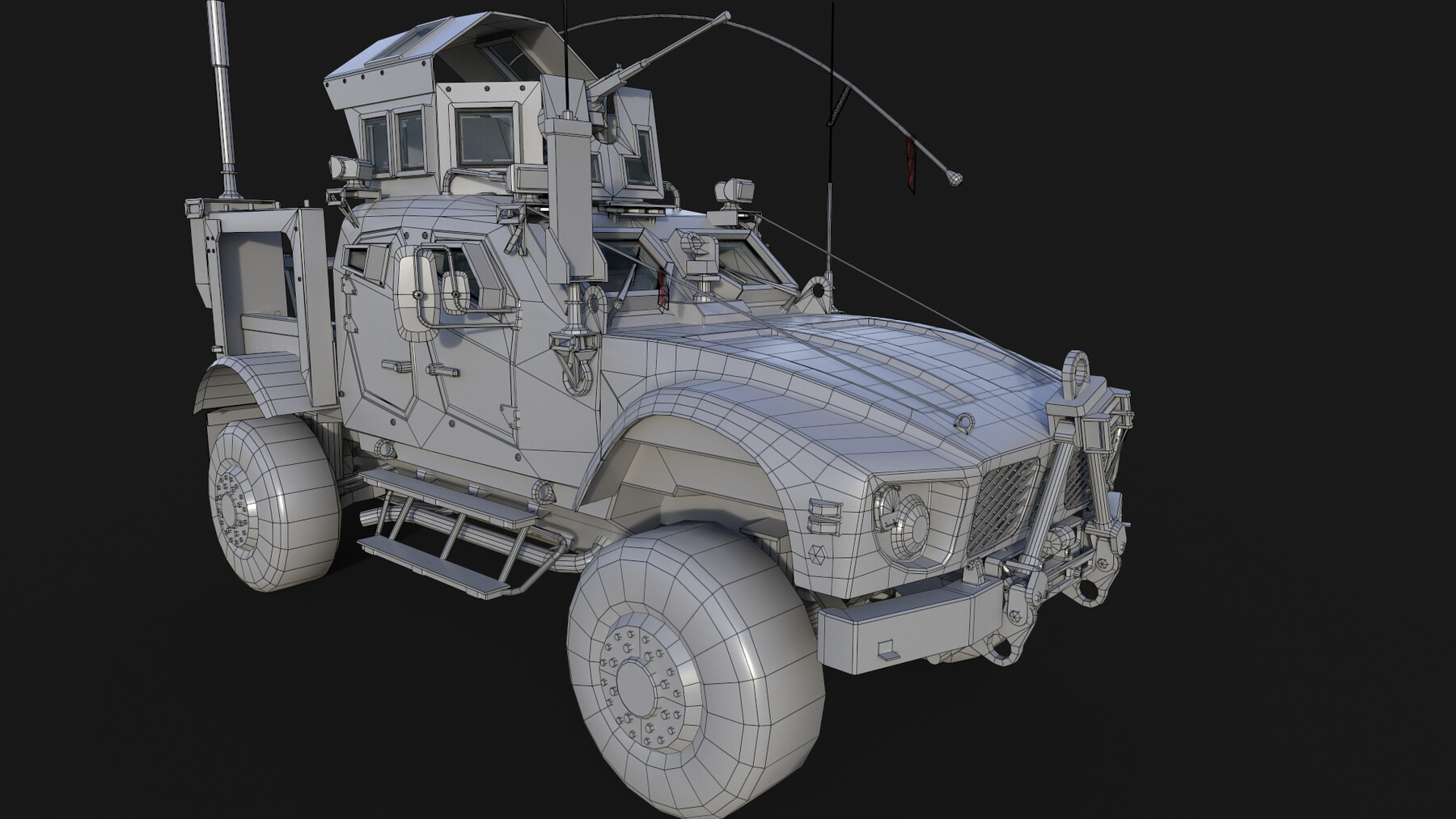 ArtStation - Military Car Ultra Low Poly | Game Assets