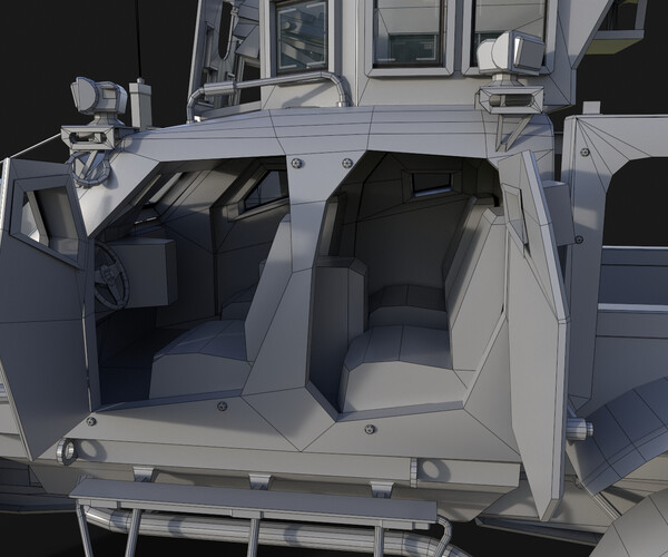 ArtStation - Military Car Ultra Low Poly | Game Assets