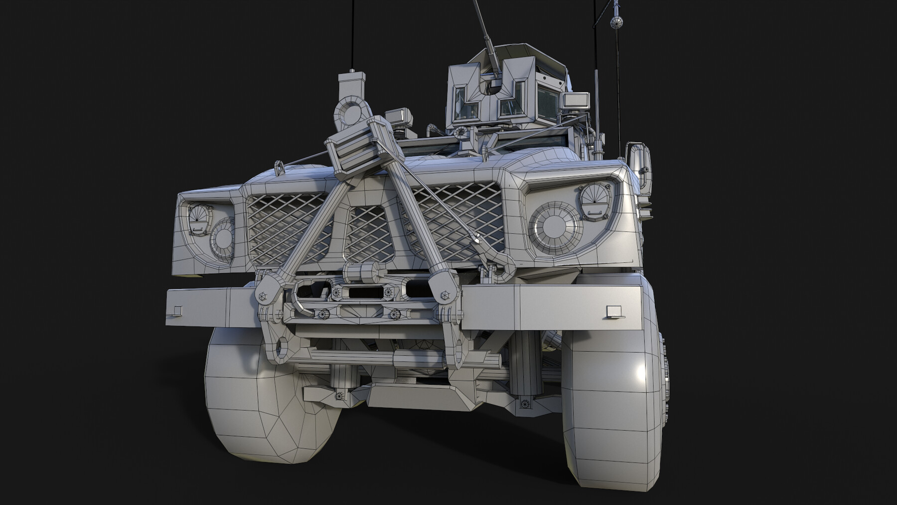 ArtStation - Military Car Ultra Low Poly | Game Assets
