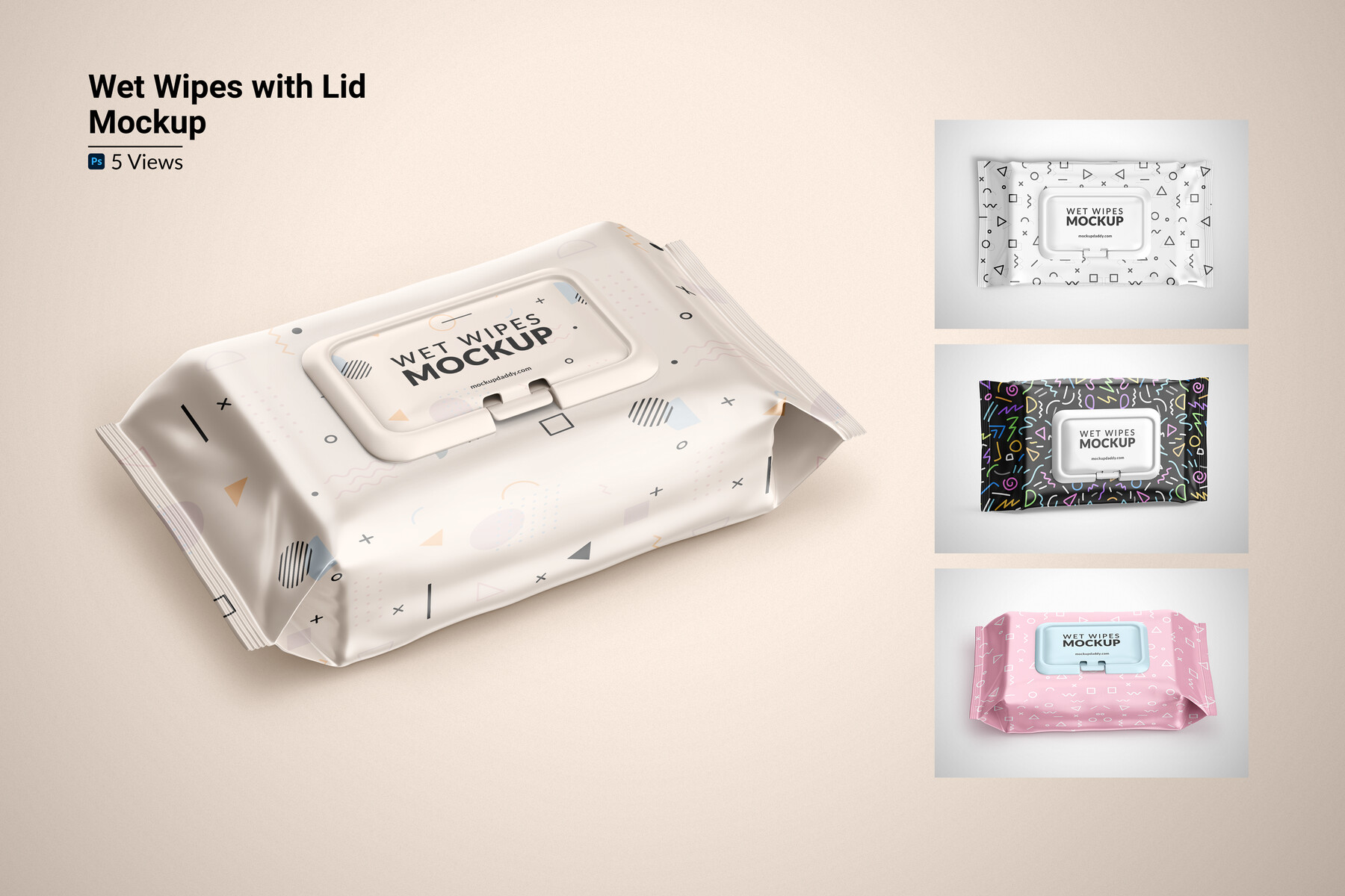 ArtStation - Wet Wipes with Lid Mockup | Artworks