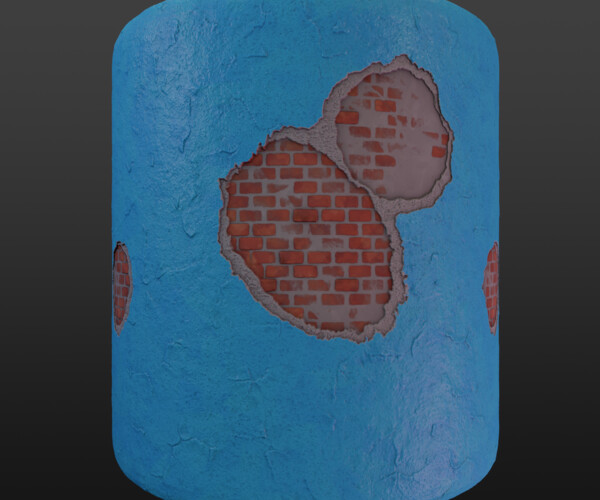 ArtStation - Stylized Brick Blend Concrete and Painted Plaster | Game ...