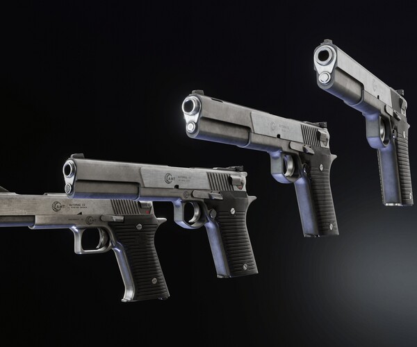 ArtStation - Automag series Pistols | Game Assets