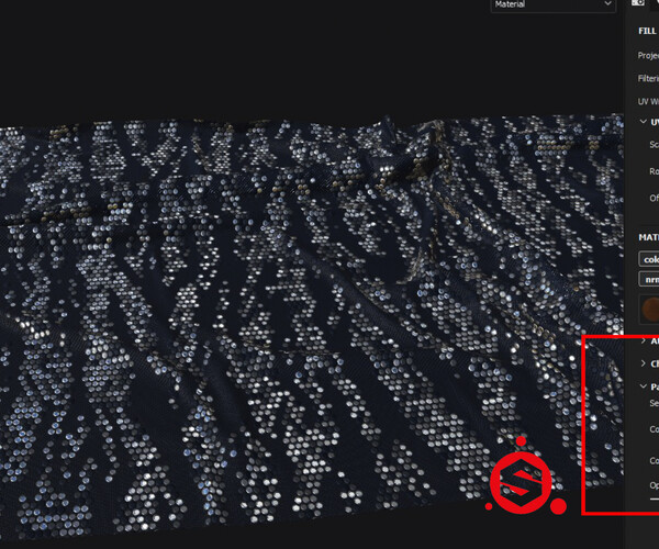 ArtStation - Glitter Fabric Material | Resources