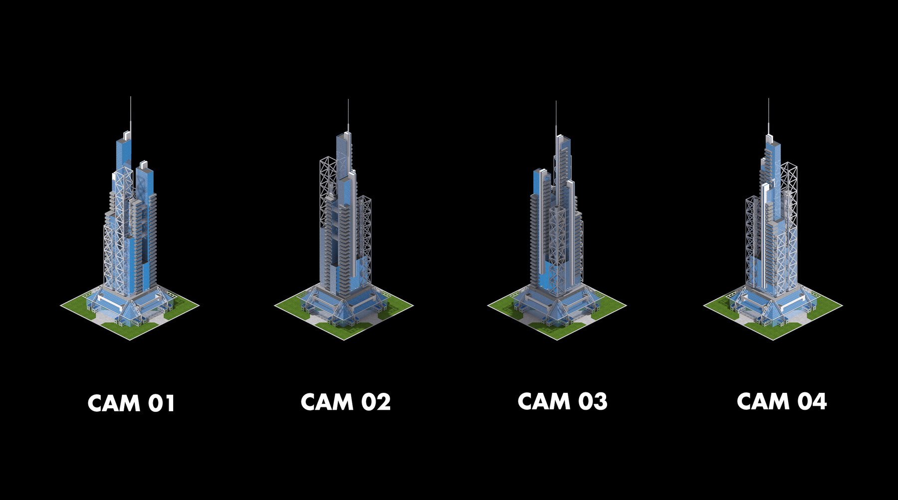 ArtStation - Architecture (Tile#0038, 1x1) – Dimetric Projection ...