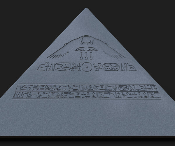 ArtStation - Benben stone - Pyramidion of Amenemhat III | Resources