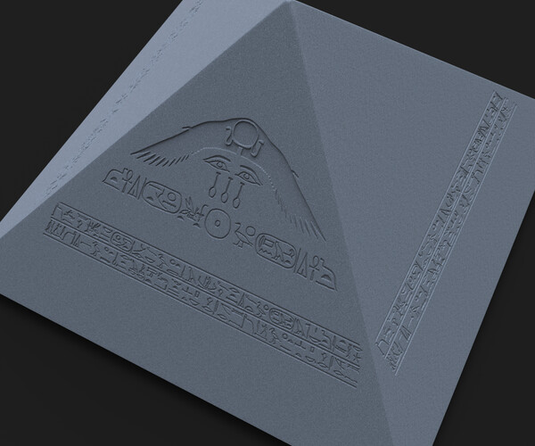 ArtStation - Benben stone - Pyramidion of Amenemhat III | Resources