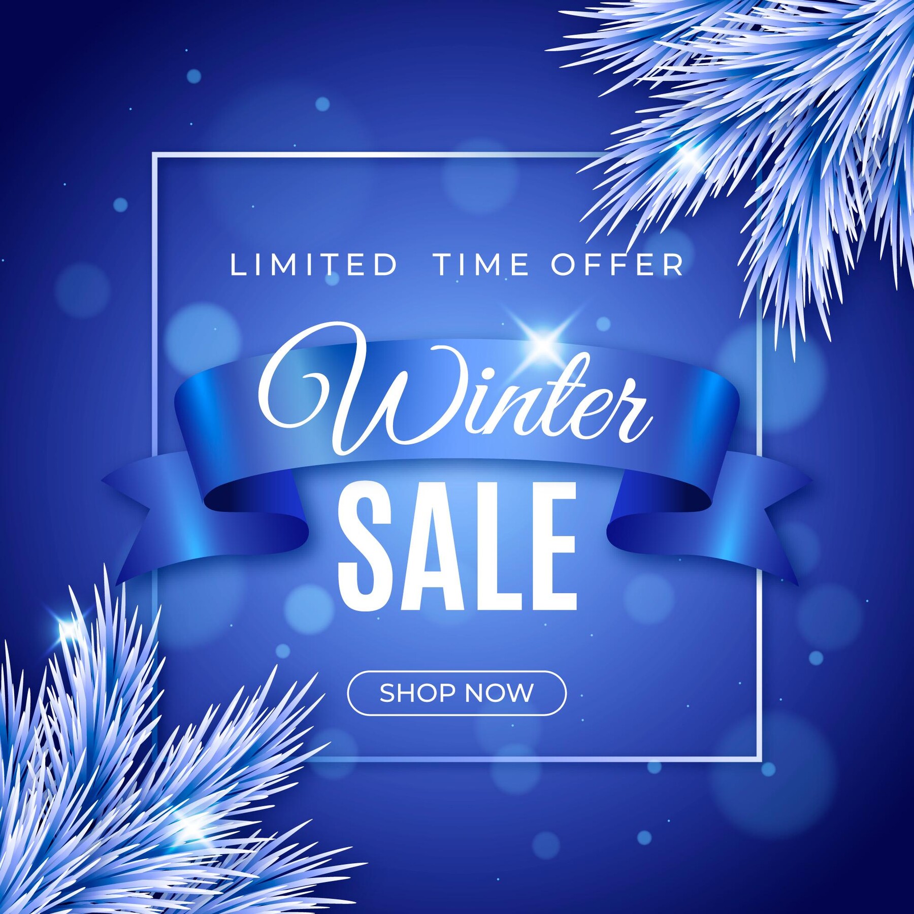 ArtStation - Realistic winter sale AI and EPS Template File | Artworks