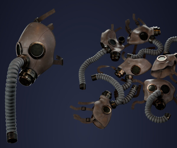 ArtStation - Old Gas Mask | Post Apocalyptic | Game Assets
