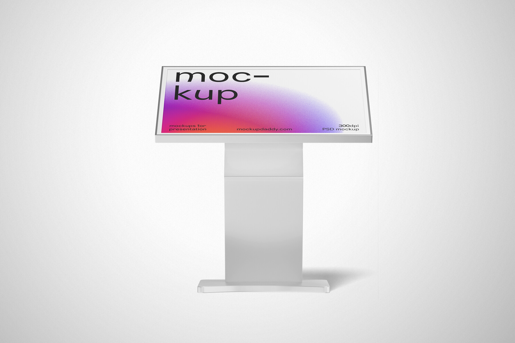 Mockupdaddy - Interactive Kiosk Mockup