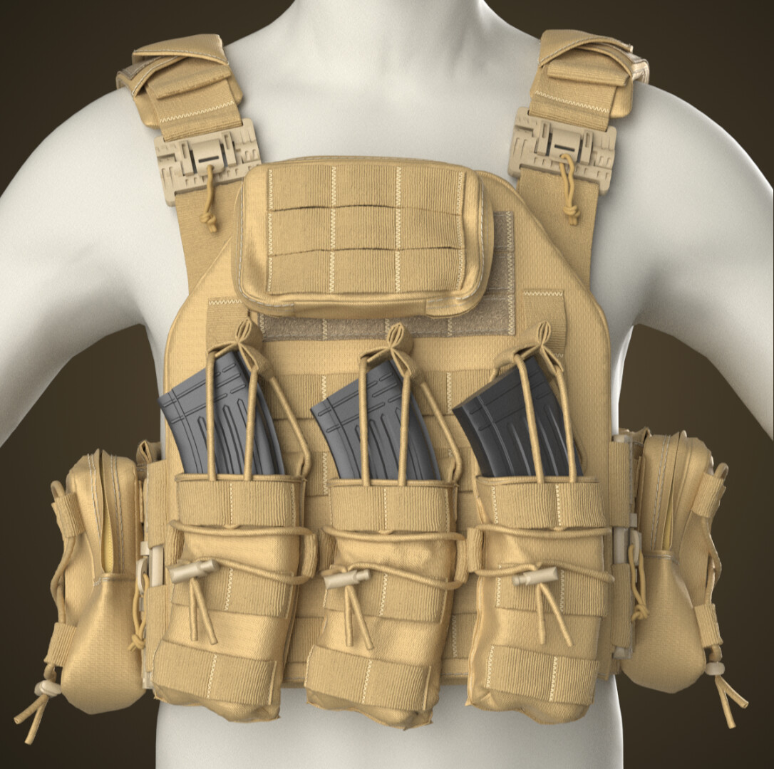 ArtStation - Body armor - Marvelous Designer / CLO3D Project ...