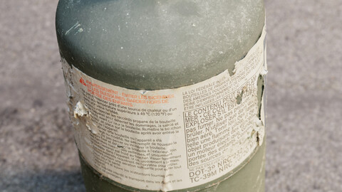 ArtStation - 3D scan of green propane cyllyinder. | Resources