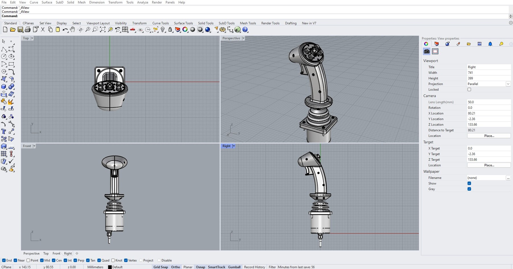 ArtStation - Crane Joystick - Detailed 3D Model | Resources