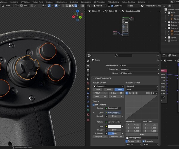 ArtStation - Crane Joystick - Detailed 3D Model | Resources