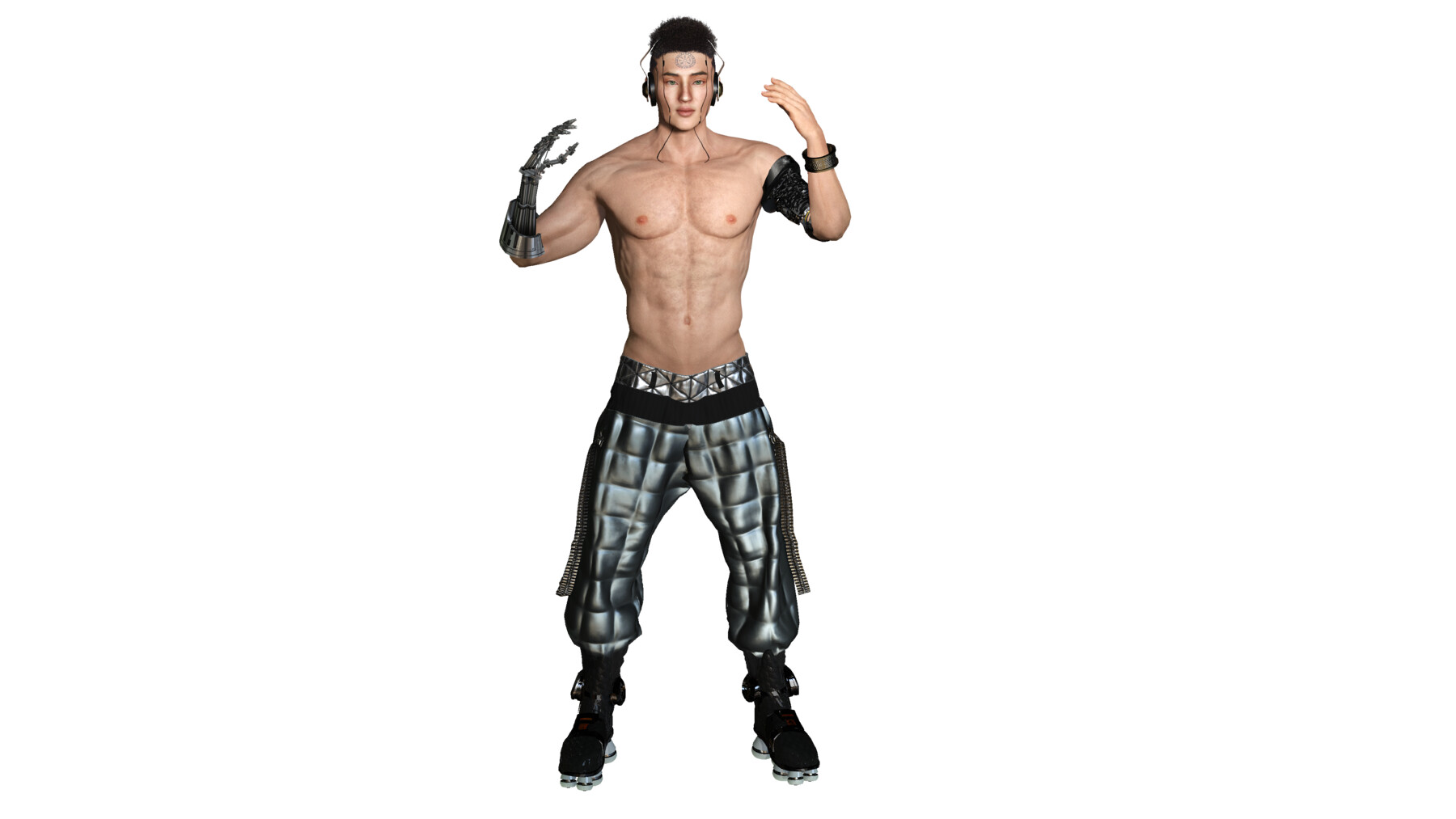 ArtStation - AAA 3D Cyborg Futuristic Male 02 - Game Ready Realistic ...