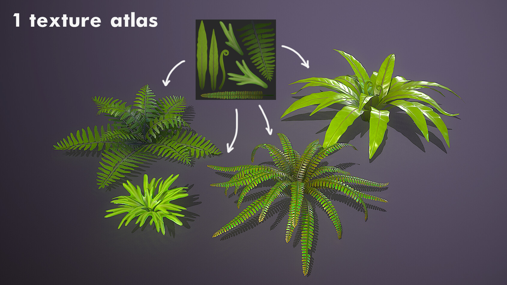ArtStation - Ferns Pack | Game Assets