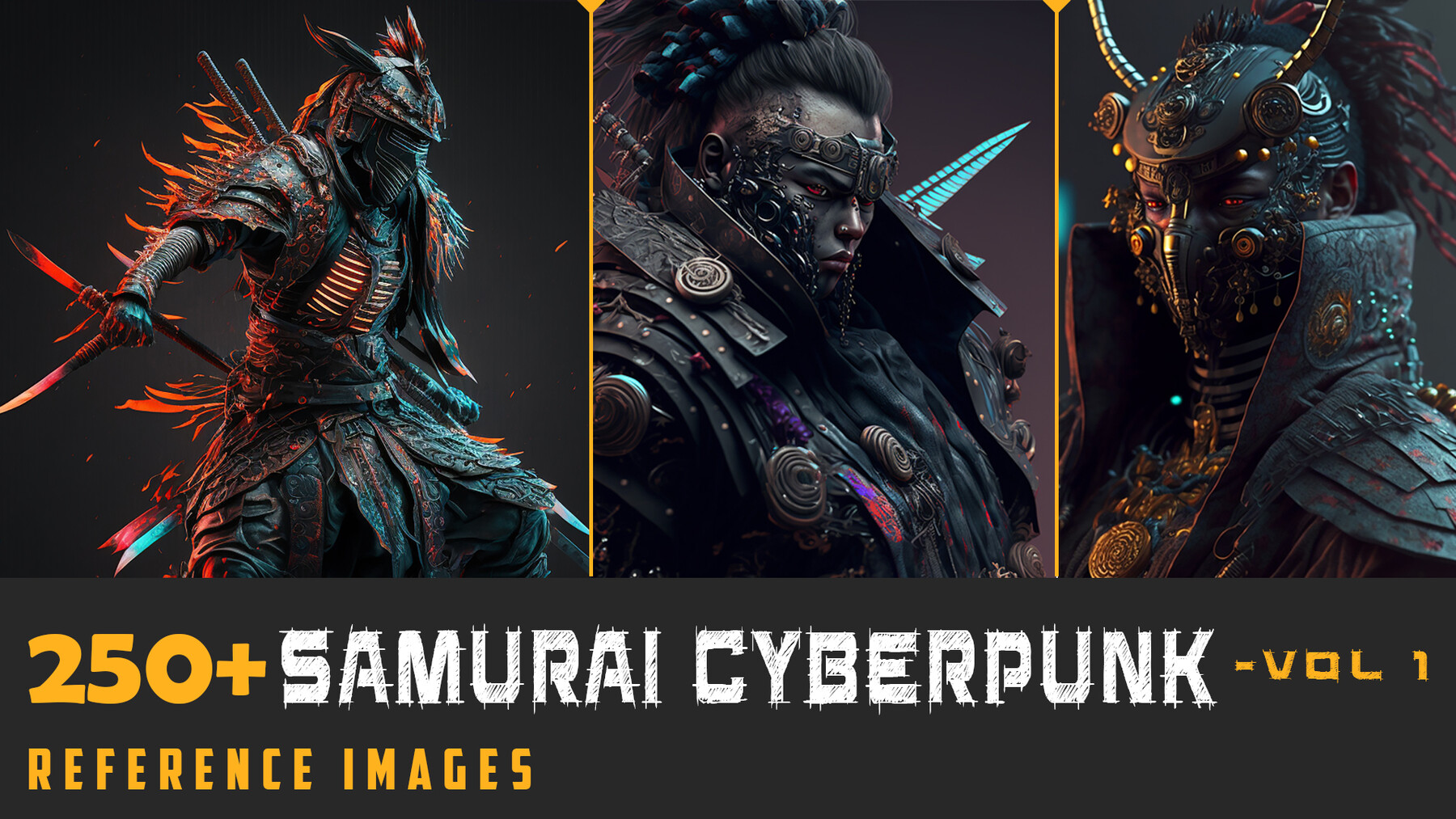 ArtStation - Samurai Cyberpunk Reference _VOL 01 | Artworks