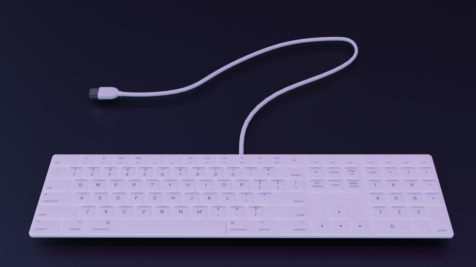ArtStation - Apple Keyboard | Game Assets