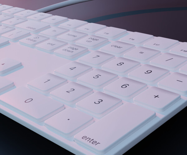 ArtStation - Apple Keyboard | Game Assets