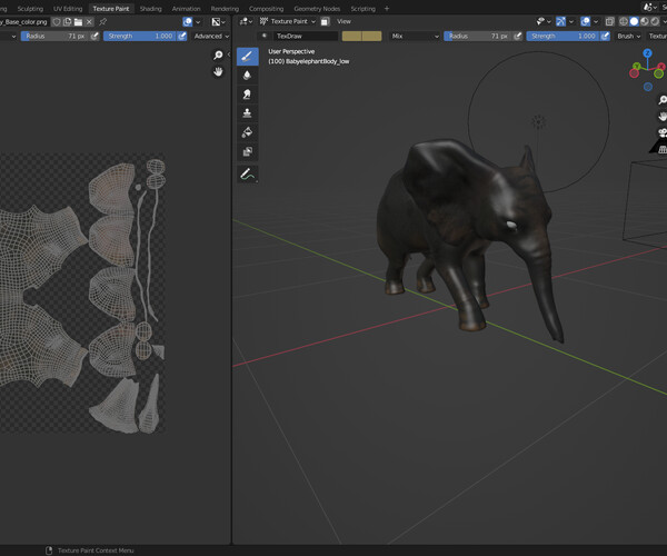 ArtStation - Baby Elephant Rigged and Animation Unity V02 | Game Assets